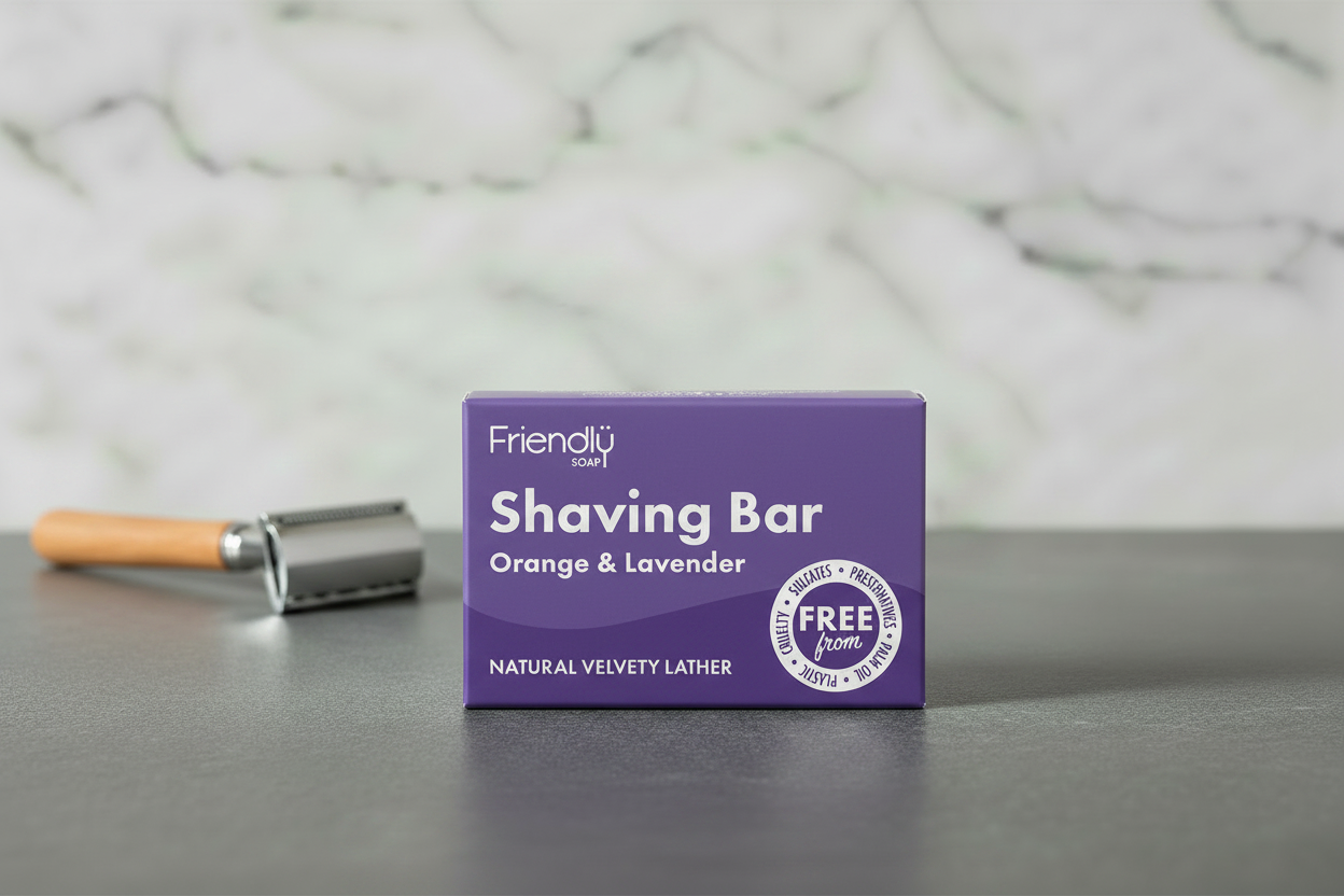 Orange & Lavender Shaving Bar - Friendly Soap | Natural Plastic-Free ...
